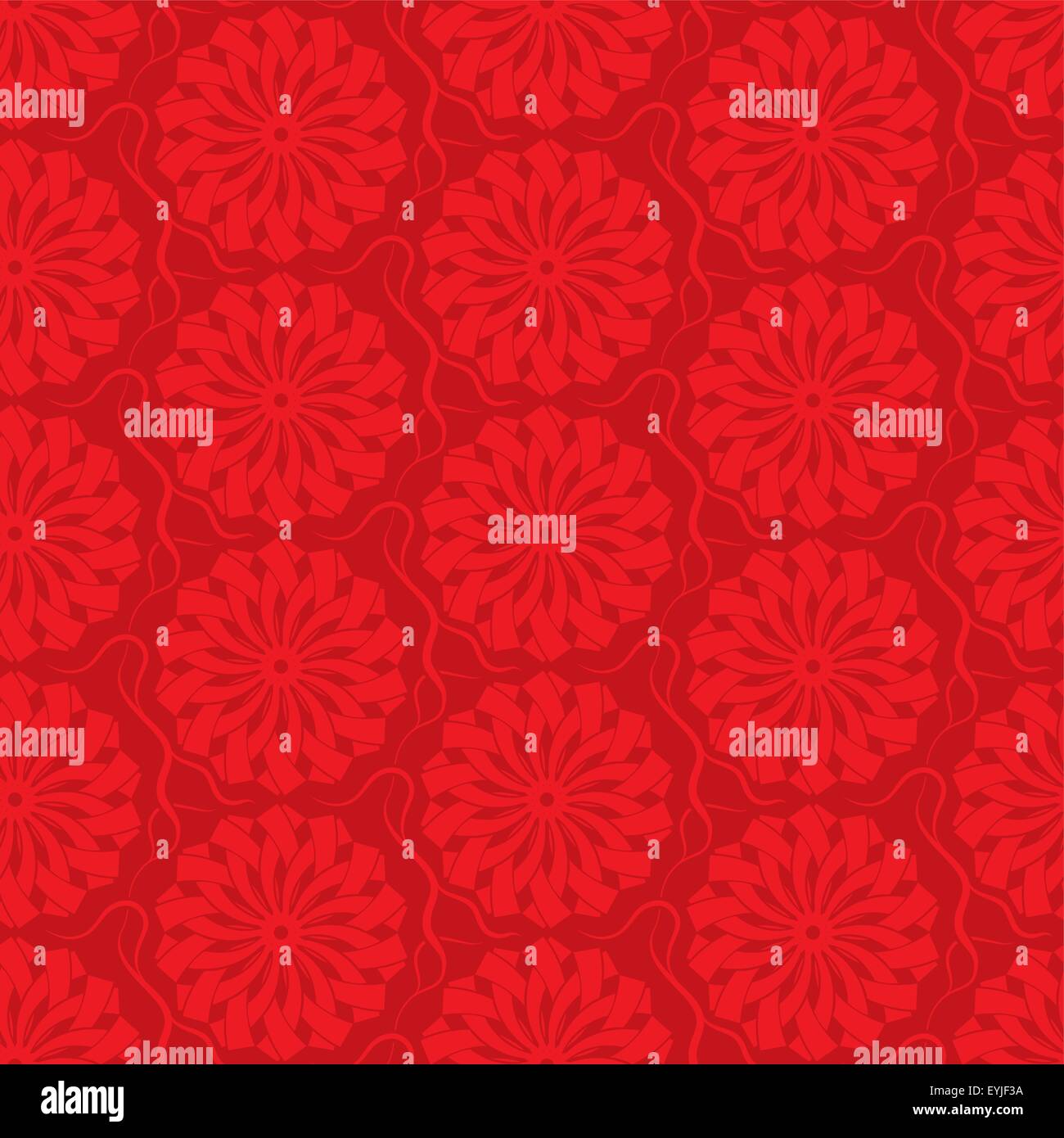 Vector red seamless background. Red ornamental pattern Stock Vector ...