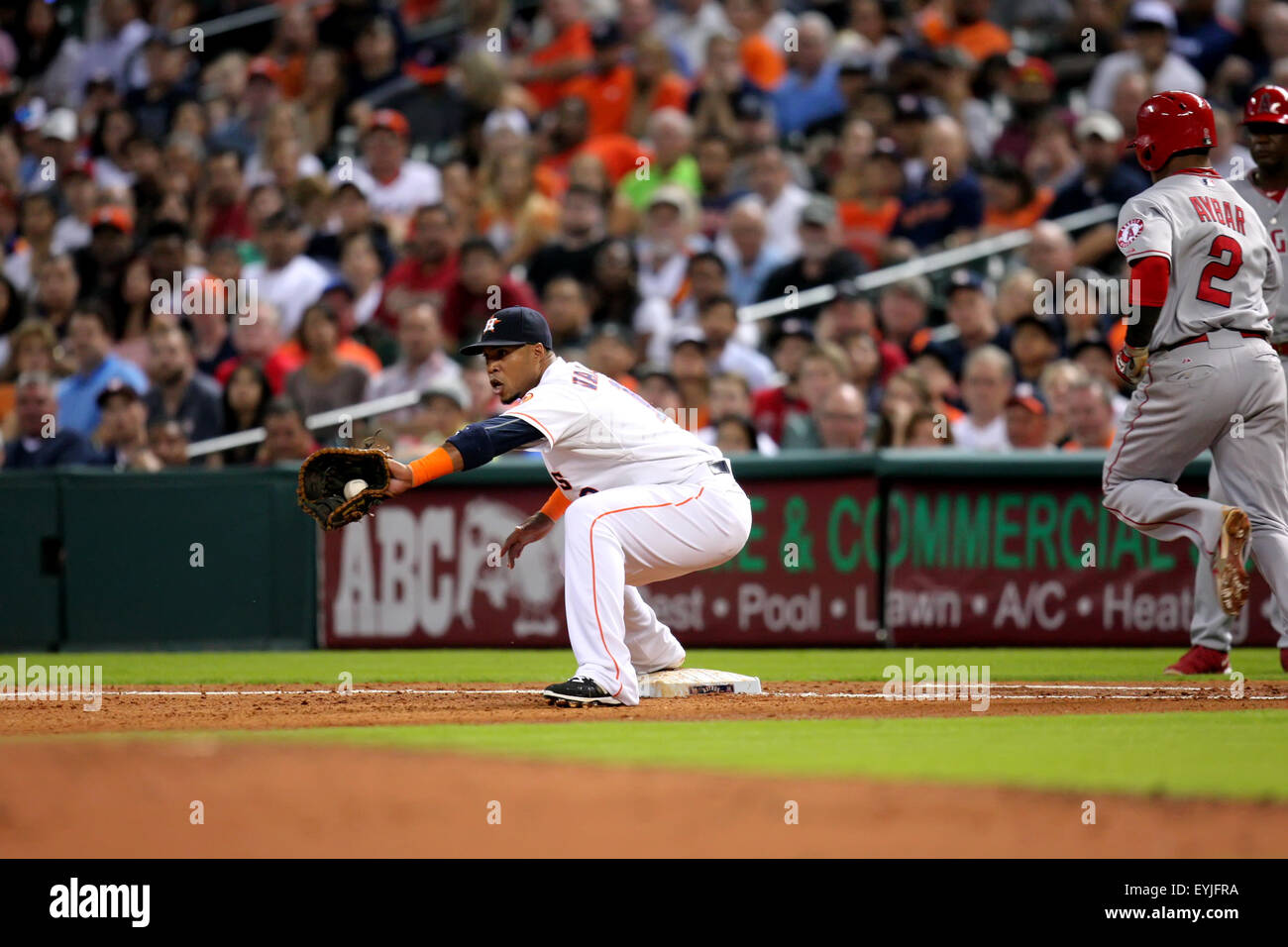 Houston, TX, USA. 30th July, 2015. Houston Astros first baseman Luis ...