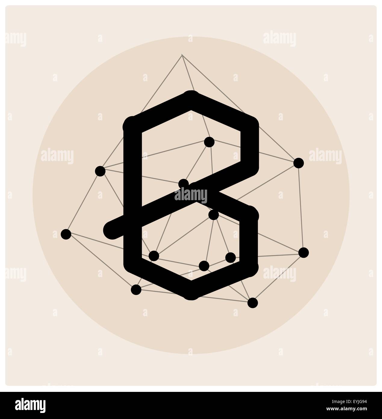 Abstract polygonal letter in Cosmic style Stock Vector Image & Art - Alamy