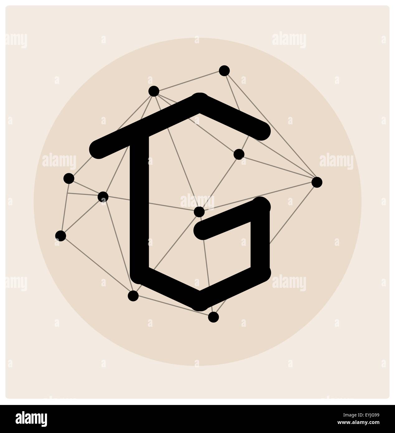 Abstract polygonal letter in Cosmic style Stock Vector Image & Art - Alamy