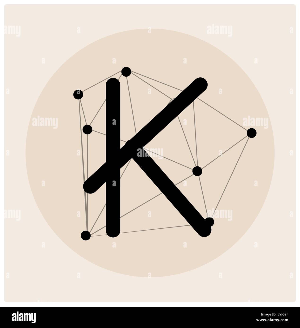 Abstract polygonal letter in Cosmic style Stock Vector Image & Art - Alamy