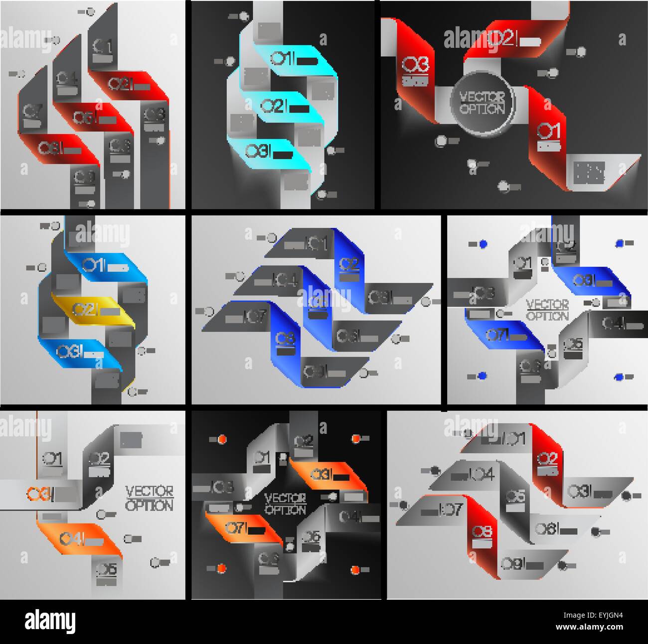 Arrows for infographics hi-res stock photography and images - Alamy