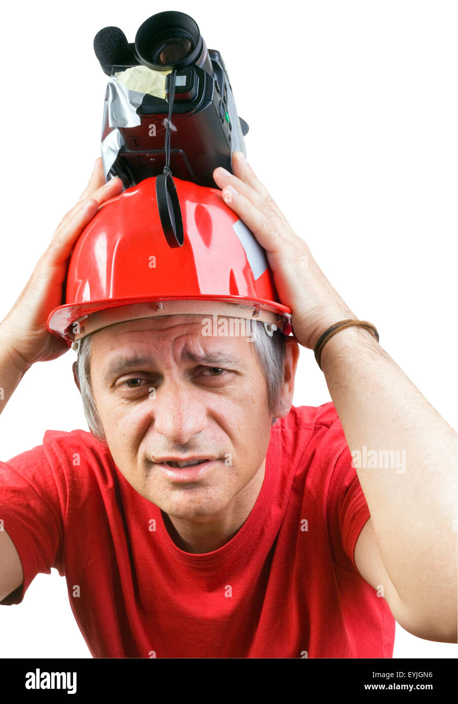 Headache of Modern Spy Cutout Stock Photo - Alamy