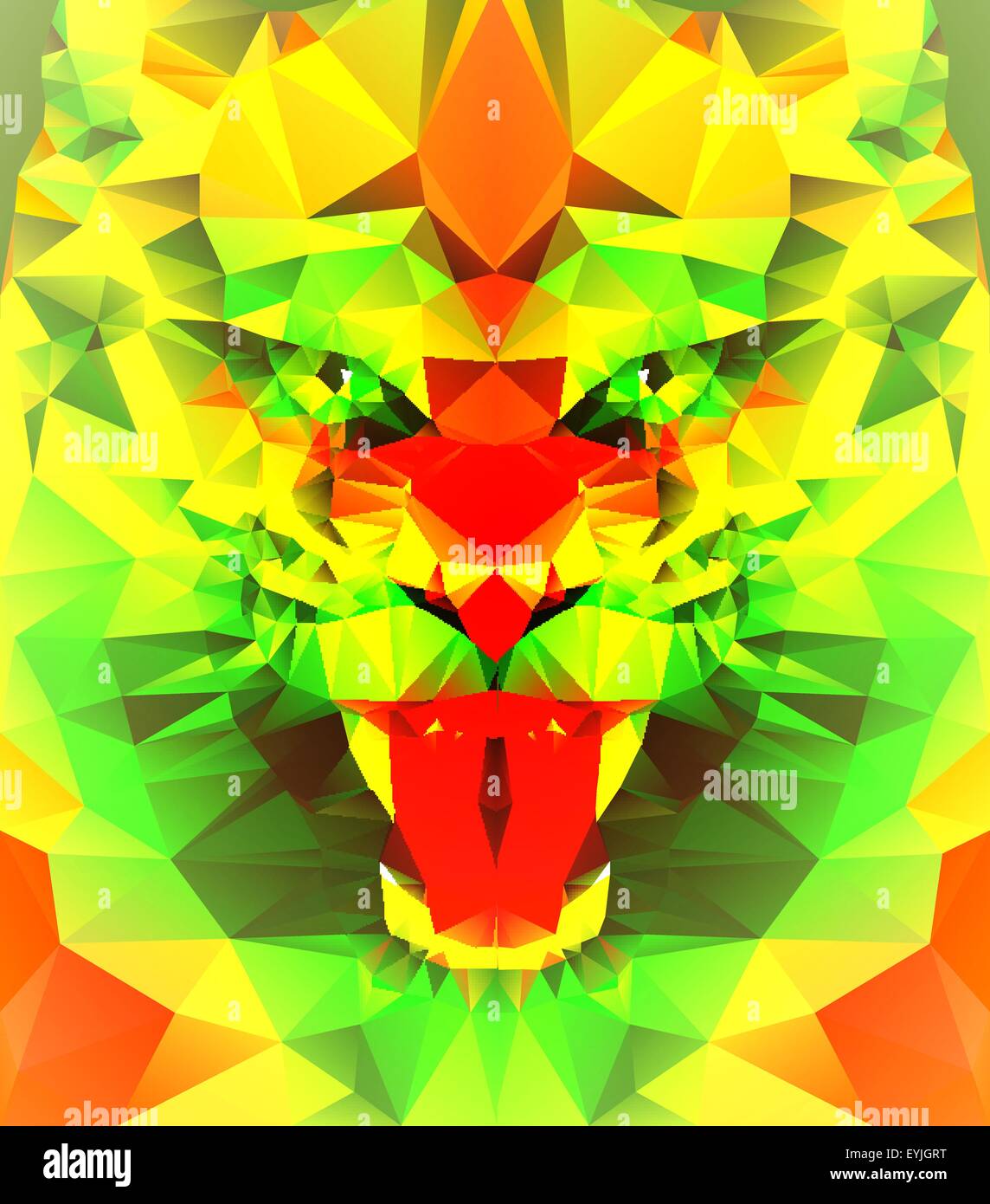 Abstract polygonal tiger Stock Vector Image & Art - Alamy
