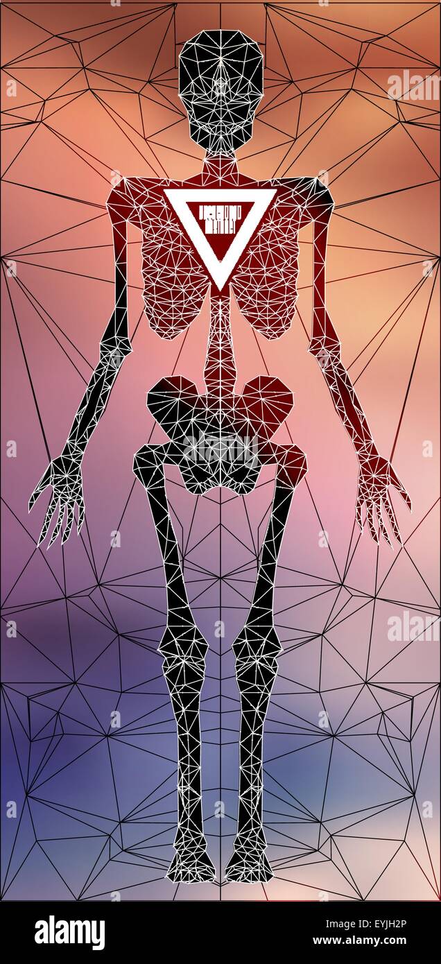Abstract polygonal skeleton Stock Vector Image & Art - Alamy