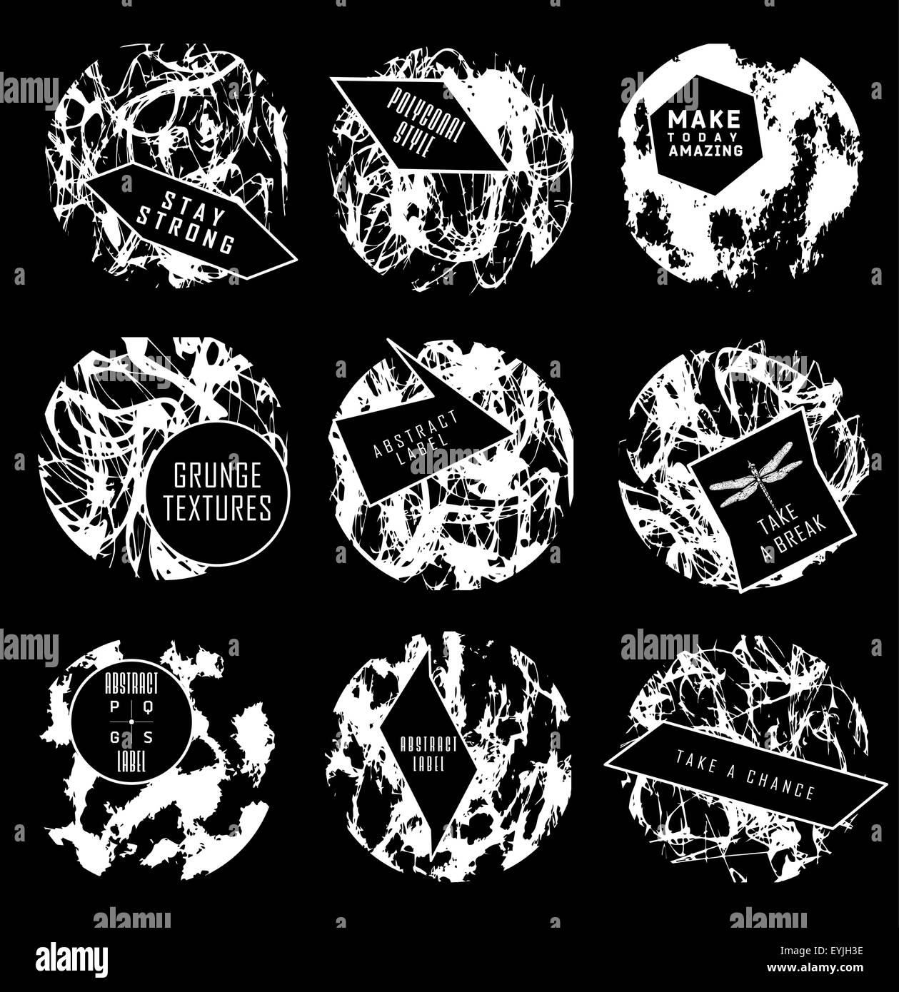 Abstract set of blobs, splash, labels Stock Vector Image & Art - Alamy