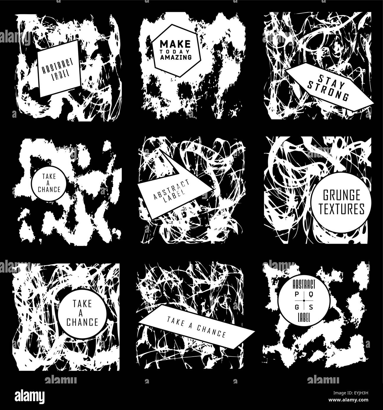 Abstract Set Of Blobs Splash Labels Stock Vector Image And Art Alamy