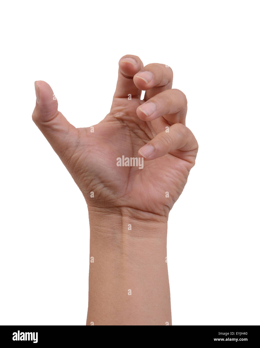 Man rise hand isolate hi-res stock photography and images - Alamy