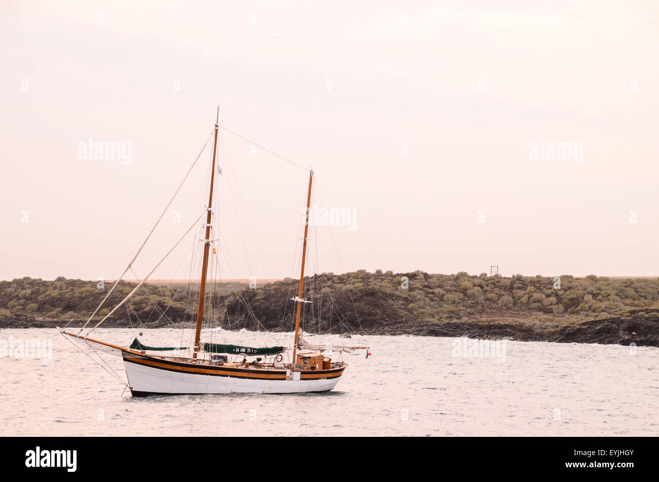 Vintage Sail Boat Stock Photo - Alamy