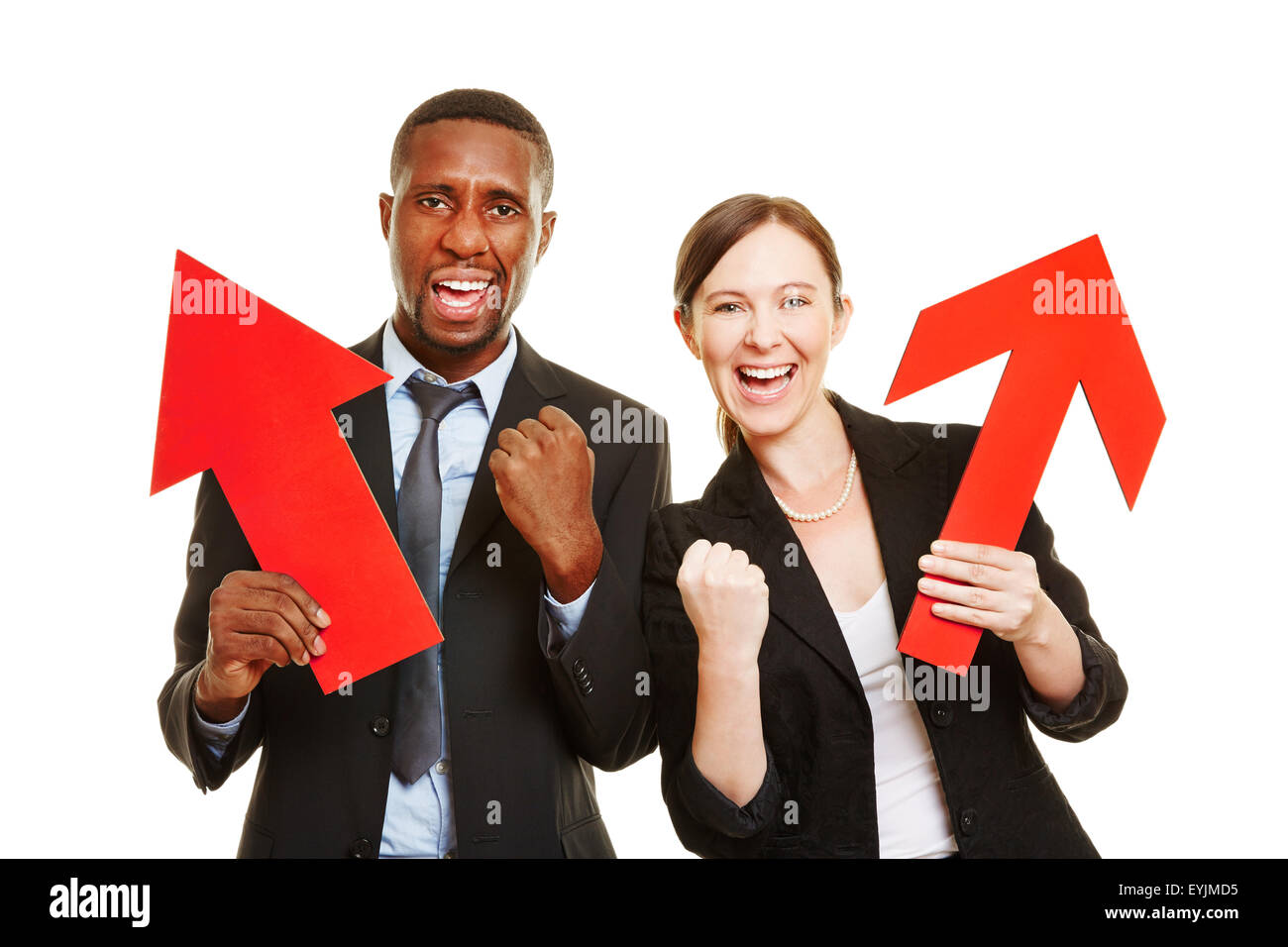 Celebration cheering Cut Out Stock Images & Pictures - Alamy