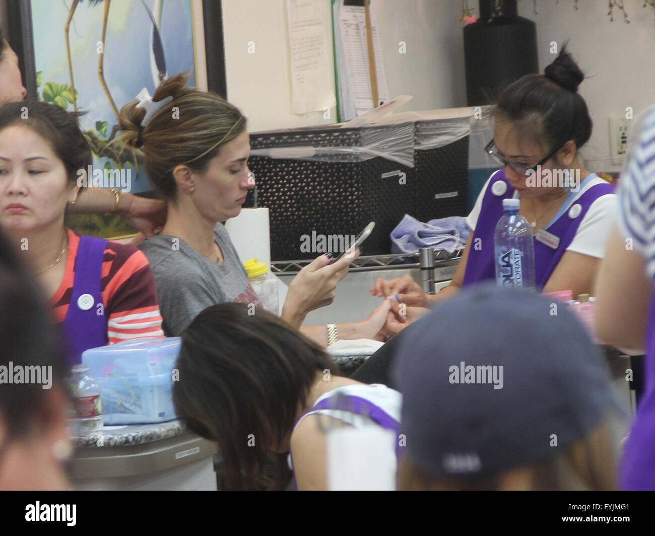 Rhea Durham gets a manicure at a nail salon in Beverly Hills Featuring ...