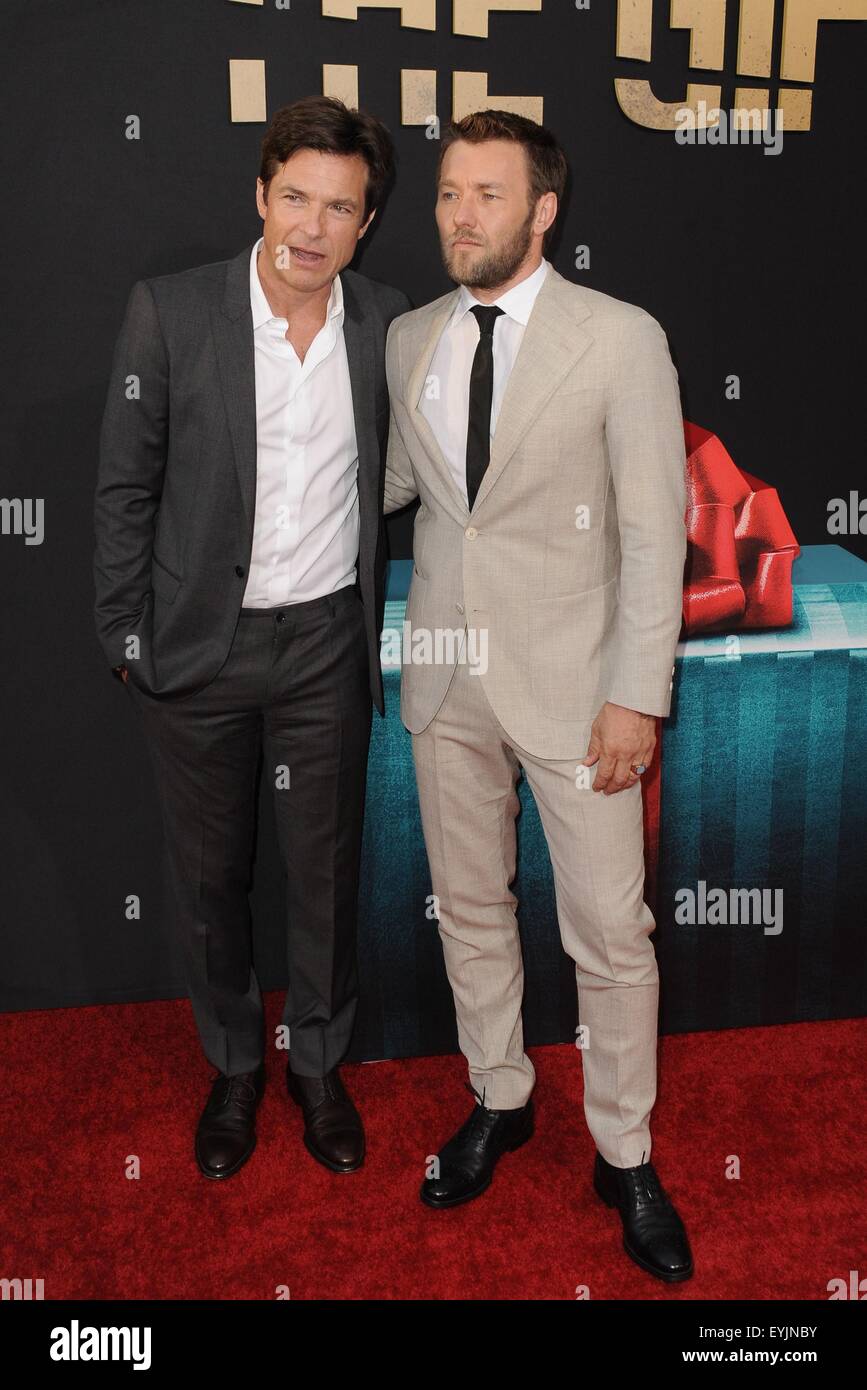 Los Angeles, CA, USA. 30th July, 2015. Jason Bateman, Joel Edgerton at ...