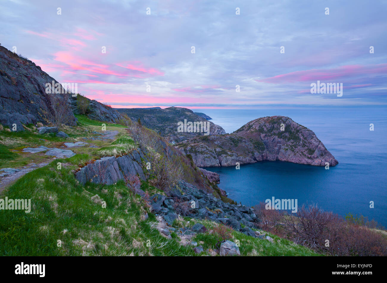 Cuckholds Head in the distance boarders the entrance to Cuckholds Cove ...