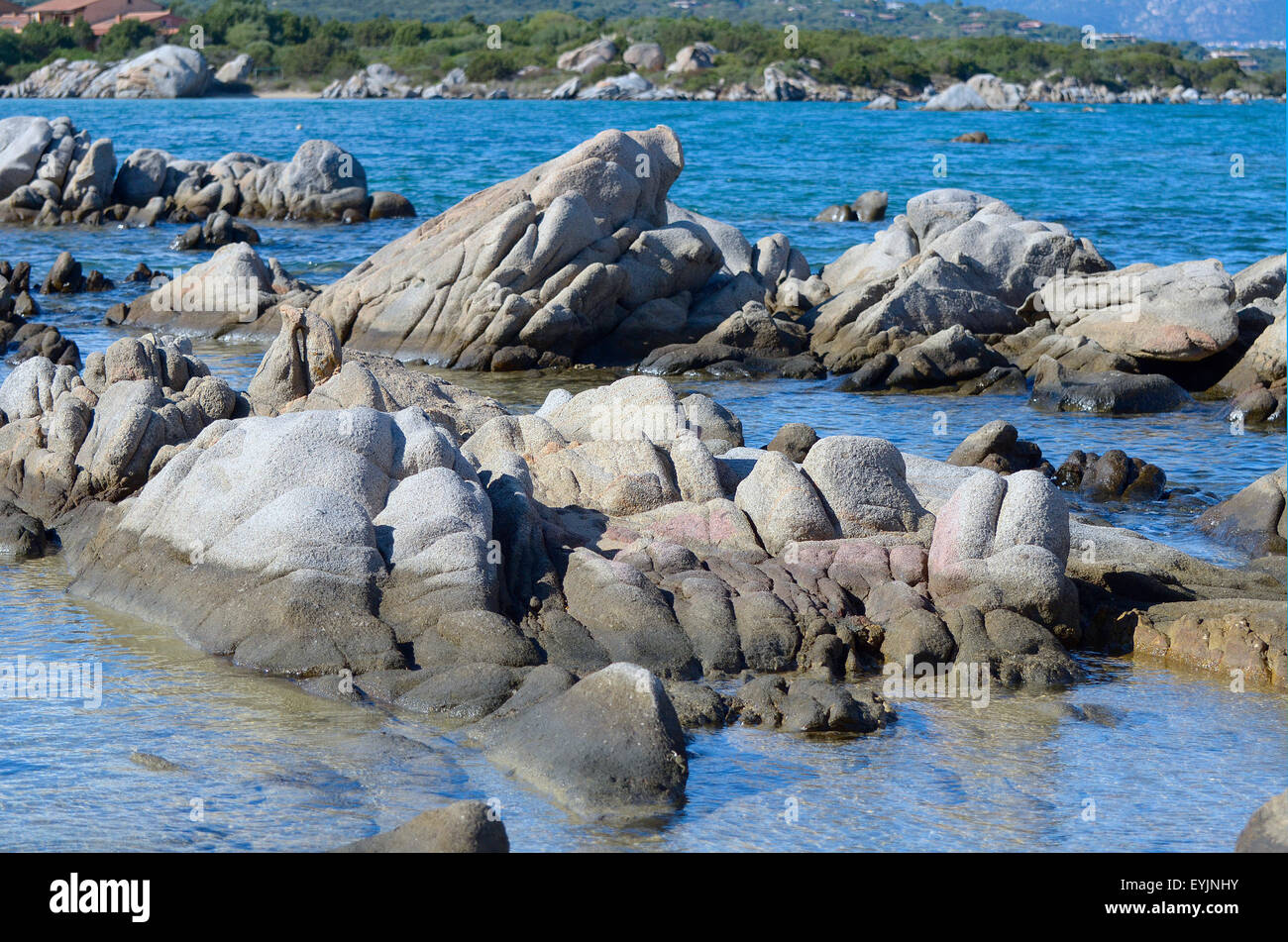 Sardinia,Italy: rocks and sea Stock Photo - Alamy