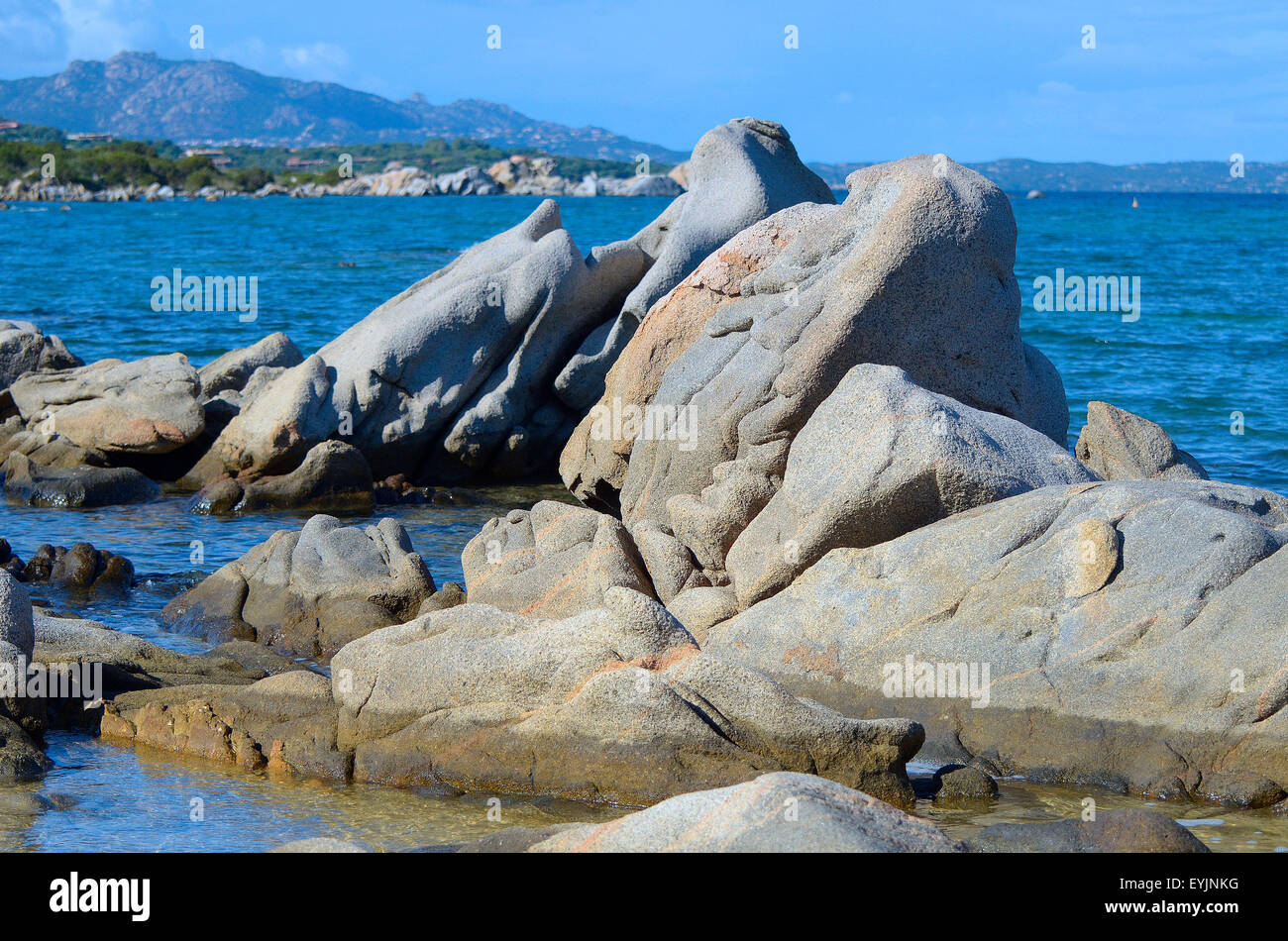 Sardinia,Italy: rocks and sea Stock Photo - Alamy