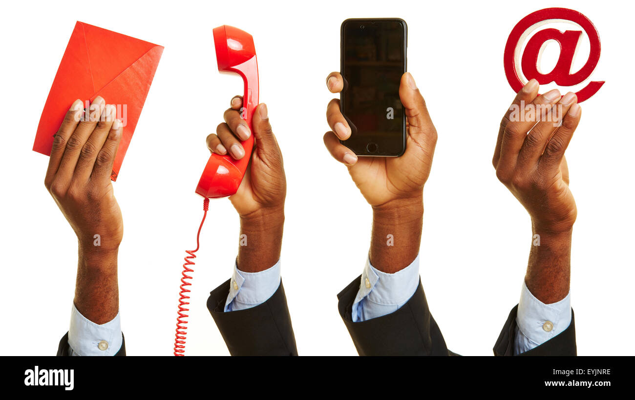 Means of communication Cut Out Stock Images & Pictures - Alamy