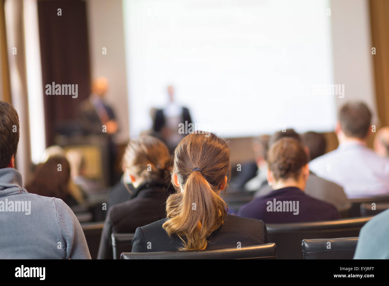 Audience in the lecture hall Stock Photo - Alamy