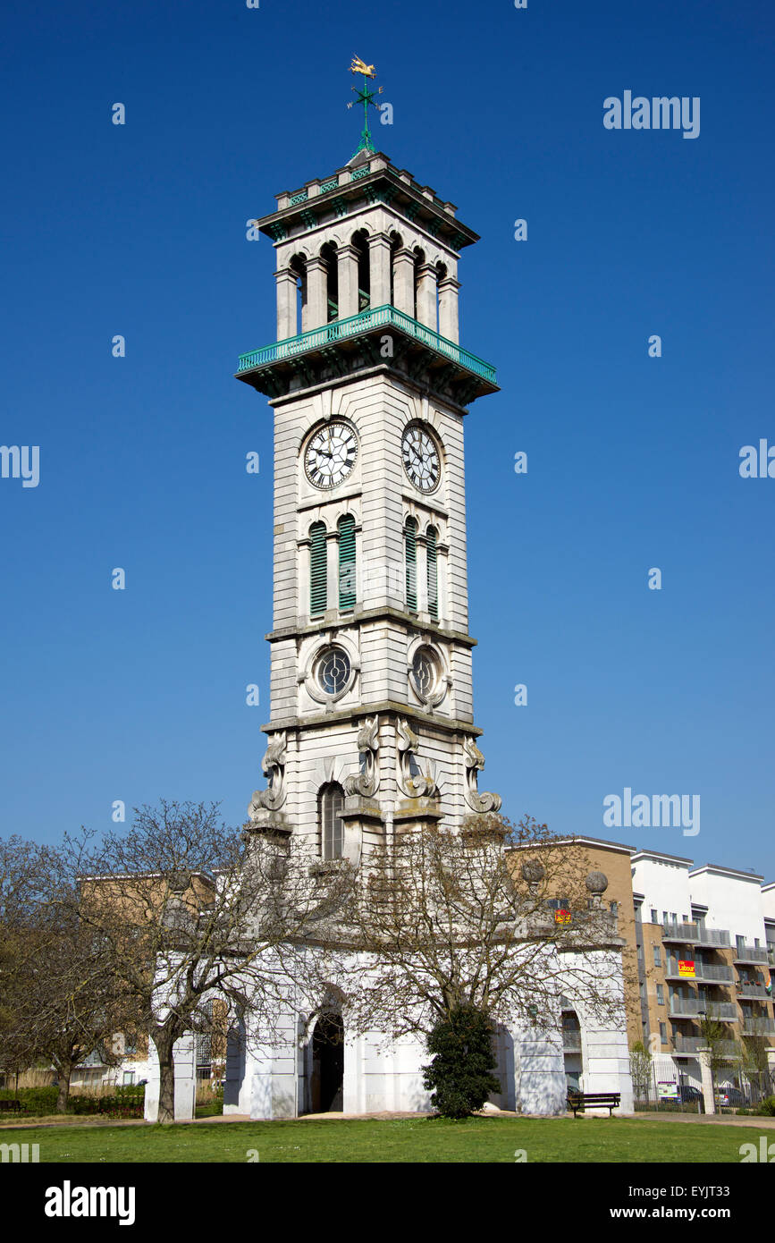 Clock Tower Caledonia Park North London England Stock Photo - Alamy