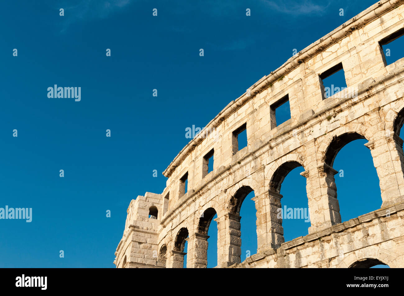 Pula, Istria, Croatia. The Pula Arena, a Roman amphitheatre built ...