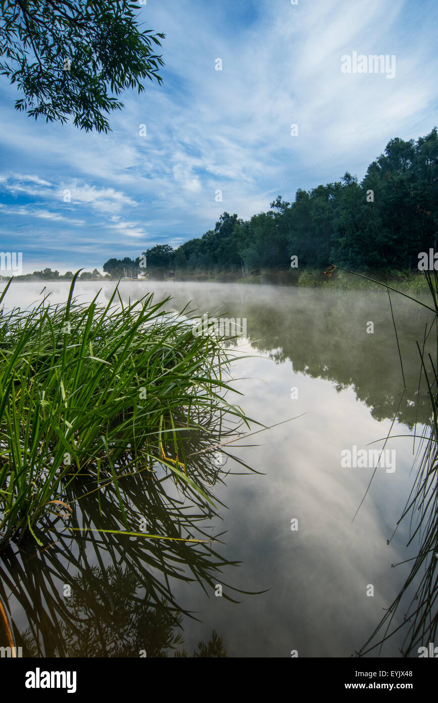 Calf Heath reservoir at Dawn cannock uk Stock Photo - Alamy