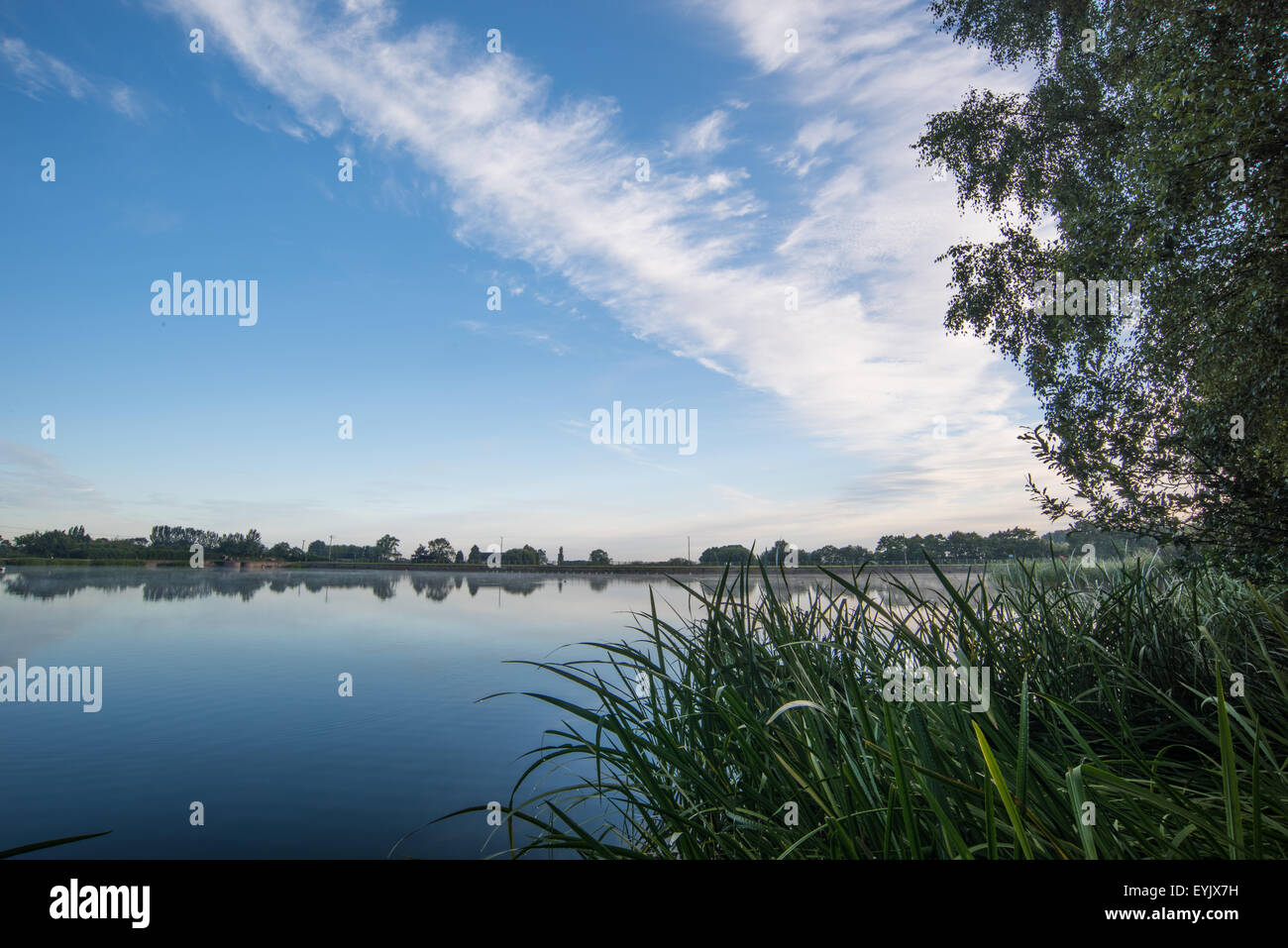 Calf Heath reservoir at Dawn cannock uk Stock Photo - Alamy