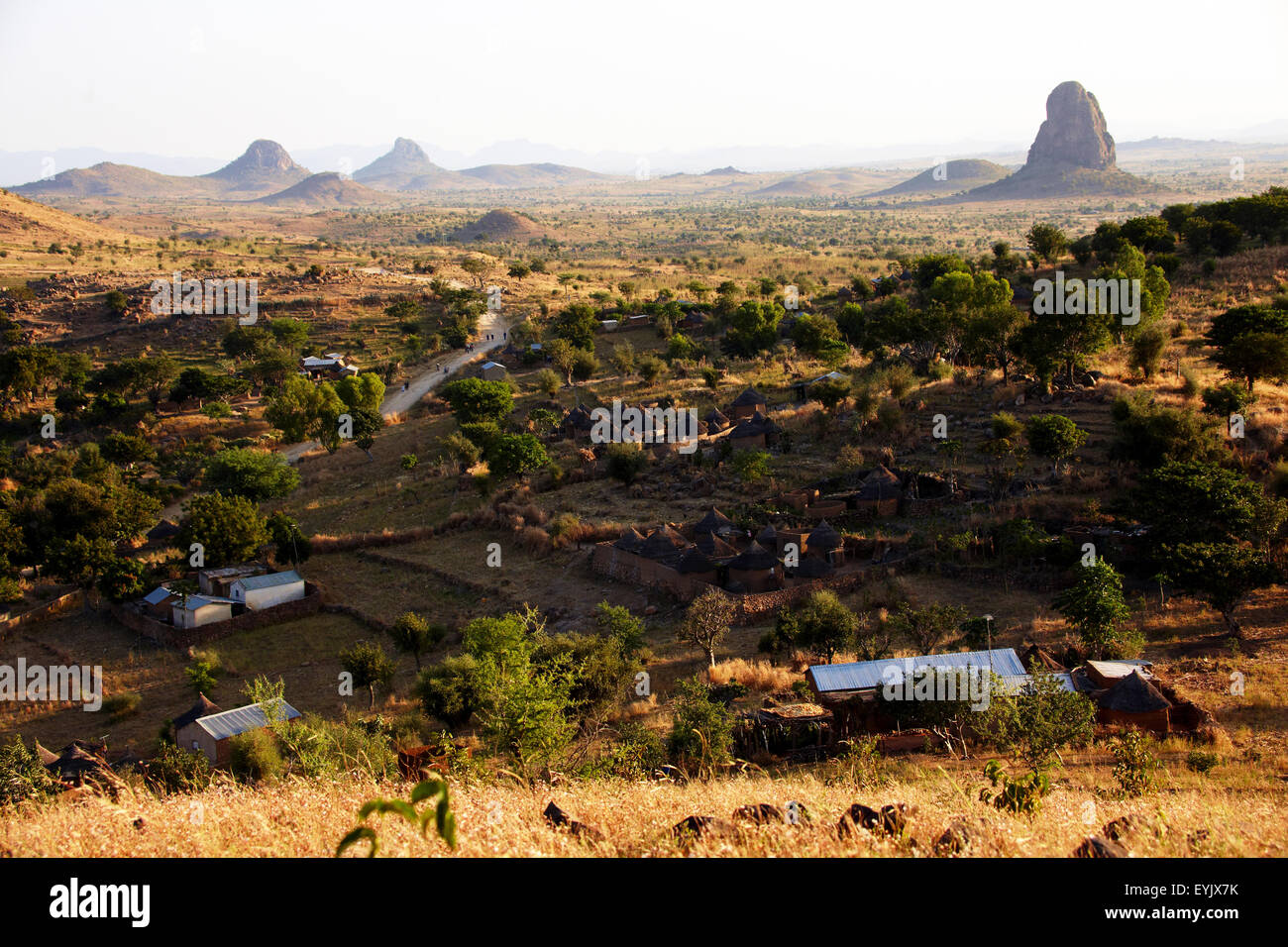 Africa, Cameroon, Far North Province, Rhumsiki village in a lunar ...