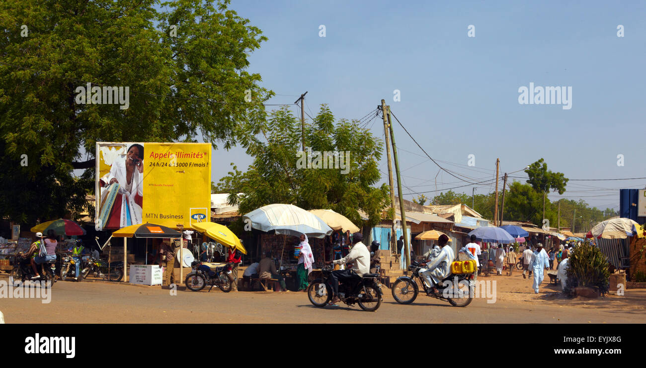 Africa, Cameroon, North Province, Garoua city, the market and the ...