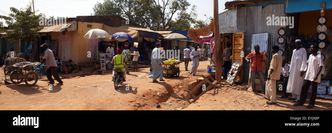 Africa, Cameroon, North Province, Garoua city, the market Stock Photo ...
