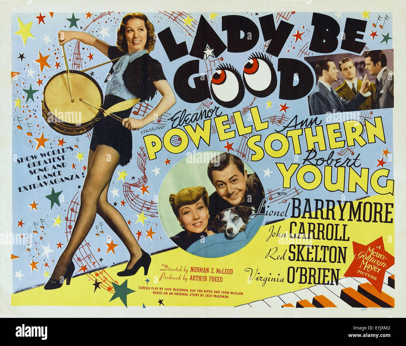 Lady Be Good - 1941 - Movie Poster Stock Photo - Alamy