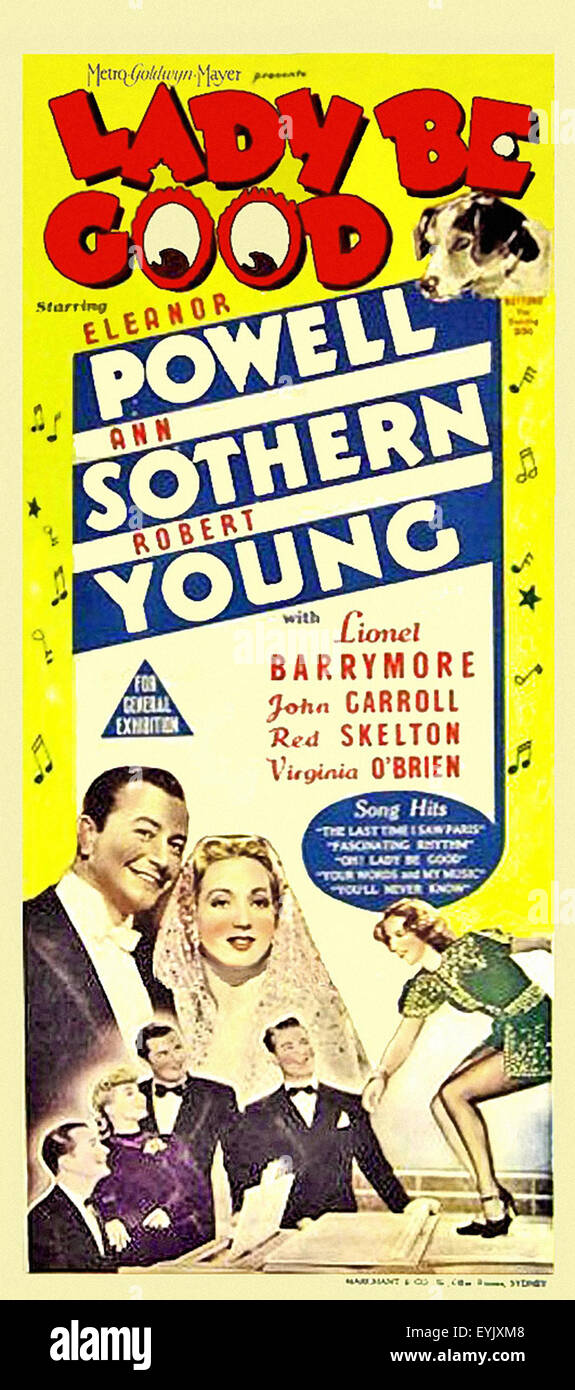 Lady Be Good - 1941 - Movie Poster Stock Photo - Alamy