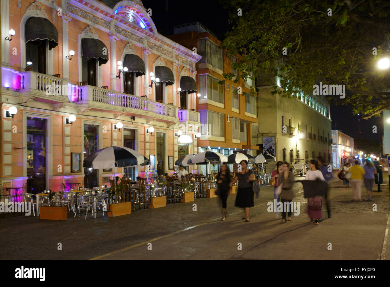 America, Mexico, Yucatán, Merida city, the 60th street Stock Photo - Alamy