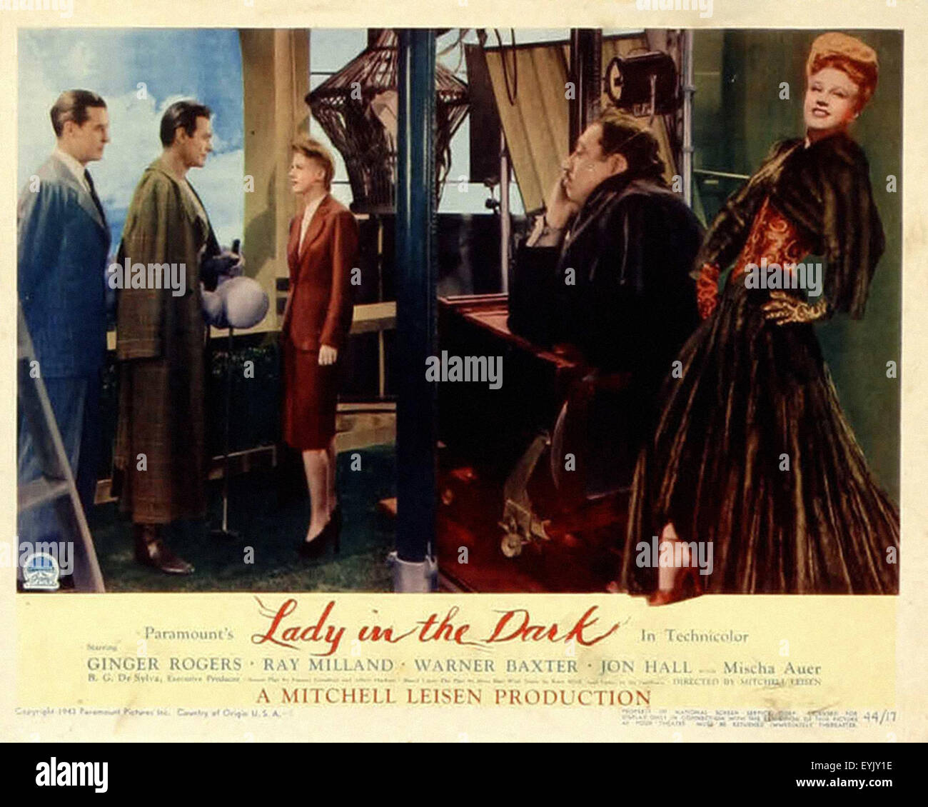 Lady in the Dark - Gingers Rogers - Movie Poster Stock Photo - Alamy