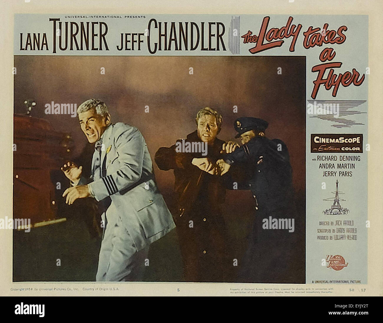 The lady takes a flyer lana turner movie poster hi-res stock ...
