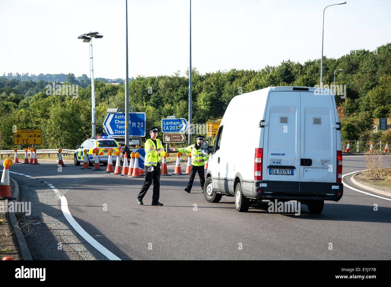 Operation Stack M20, Kent, UK Stock Photo - Alamy