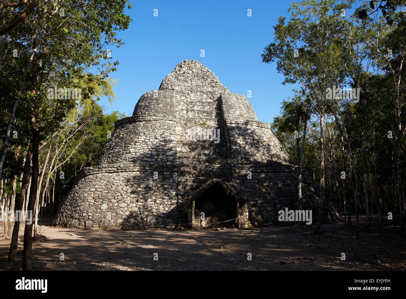 America, Mexico, Quintana Roo state, arqueological site of Coban Stock ...