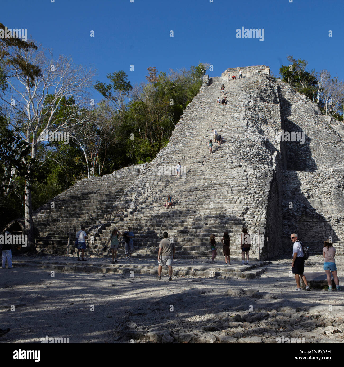 America, Mexico, Quintana Roo state, arqueological site of Coban Stock ...