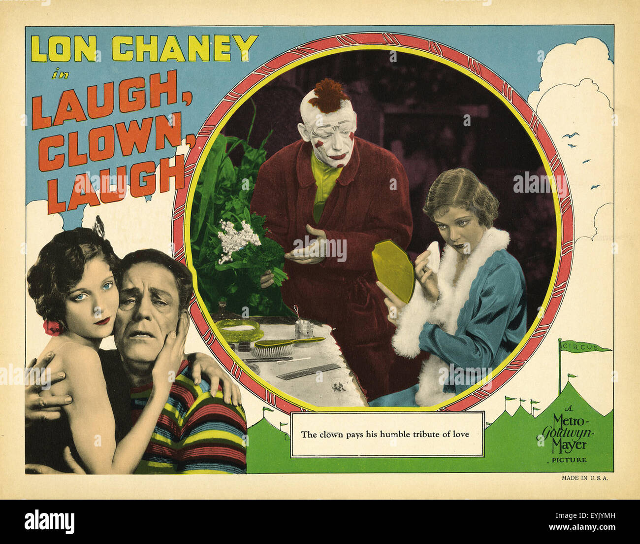 Laugh, Clown, Laugh - Movie Poster Stock Photo - Alamy