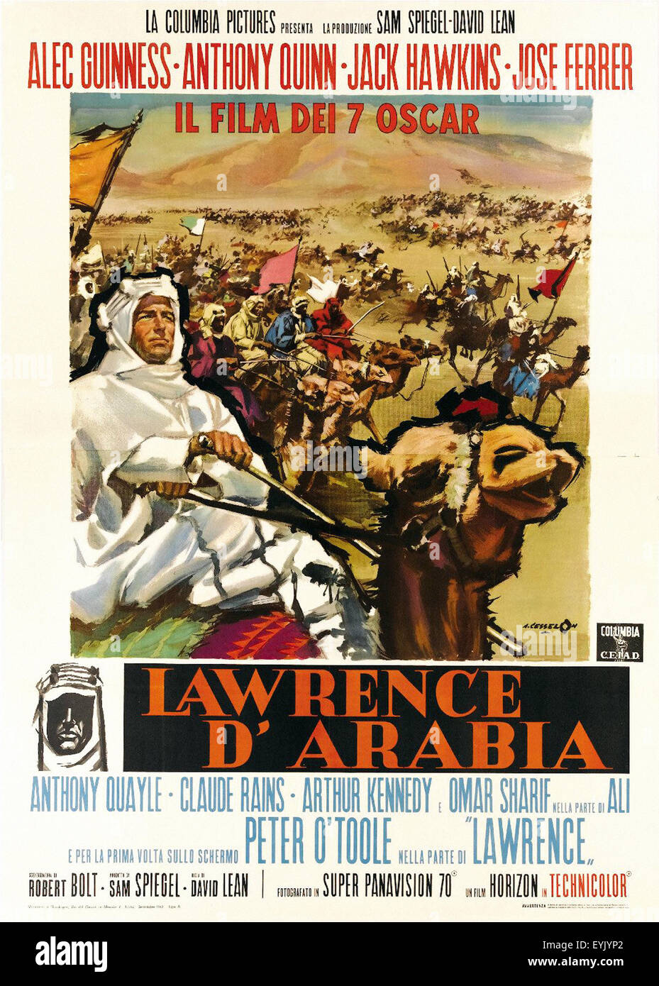 Lawrence of Arabia - Movie Poster Stock Photo - Alamy