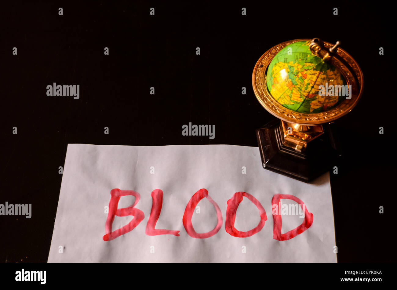 Word Blood Text Stock Photo - Alamy