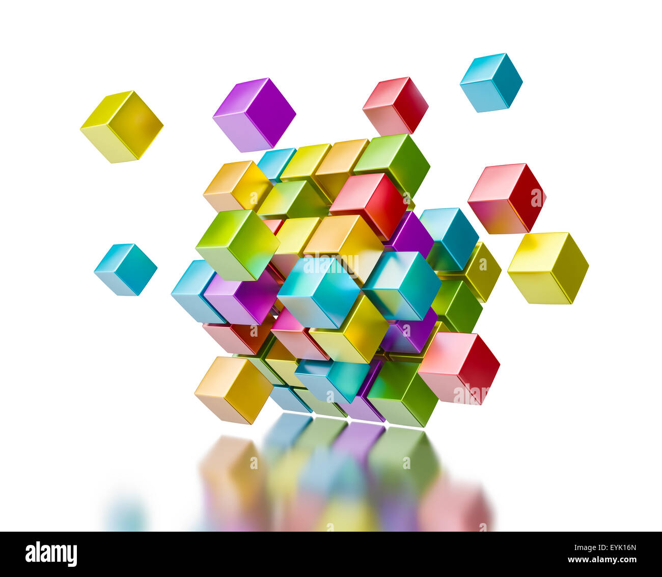 Business teamwork collaboration communication concept - colorful color ...