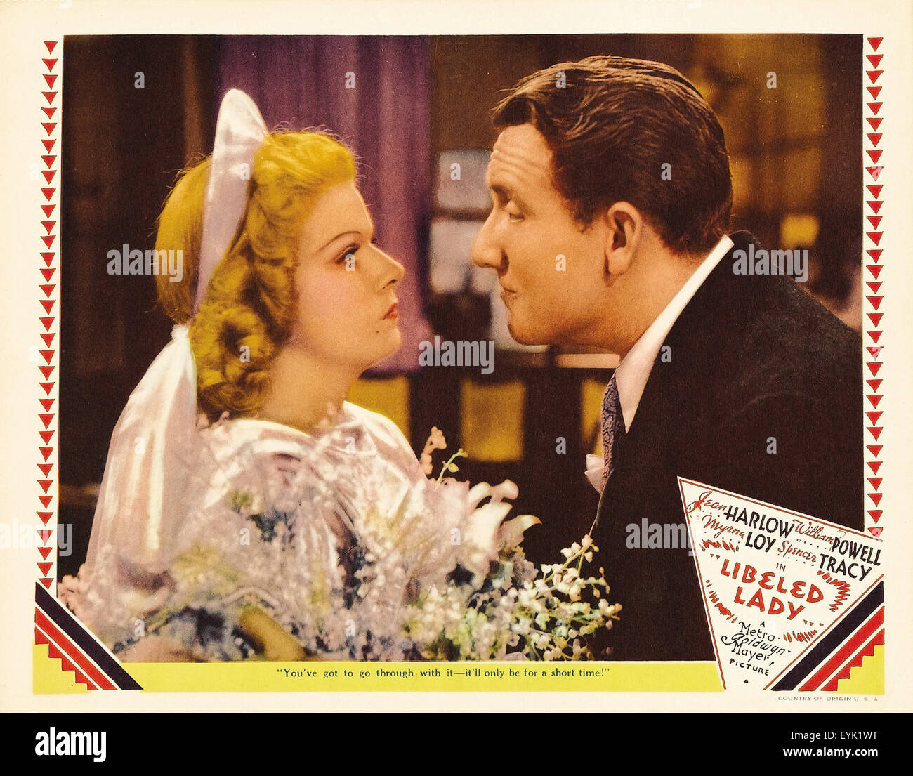 Libeled Lady - Movie Poster Stock Photo - Alamy