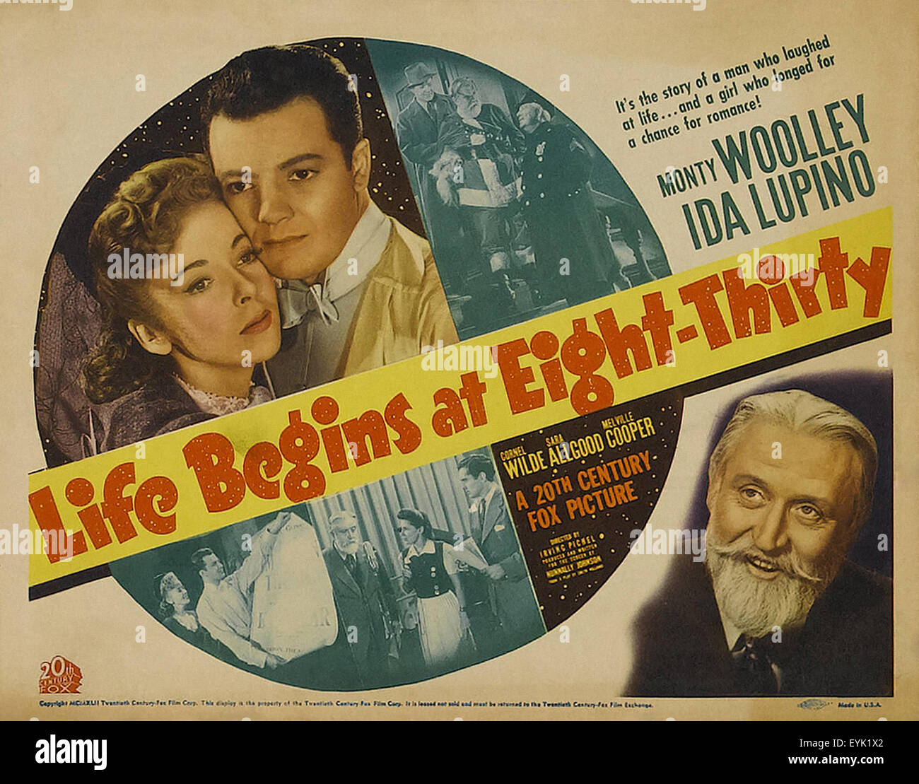 Life Begins at Eight Thirty - Movie Poster Stock Photo - Alamy