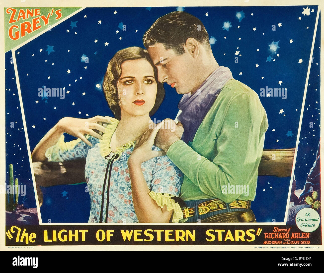 The Light of Western Stars - 1930 - Movie Poster Stock Photo - Alamy