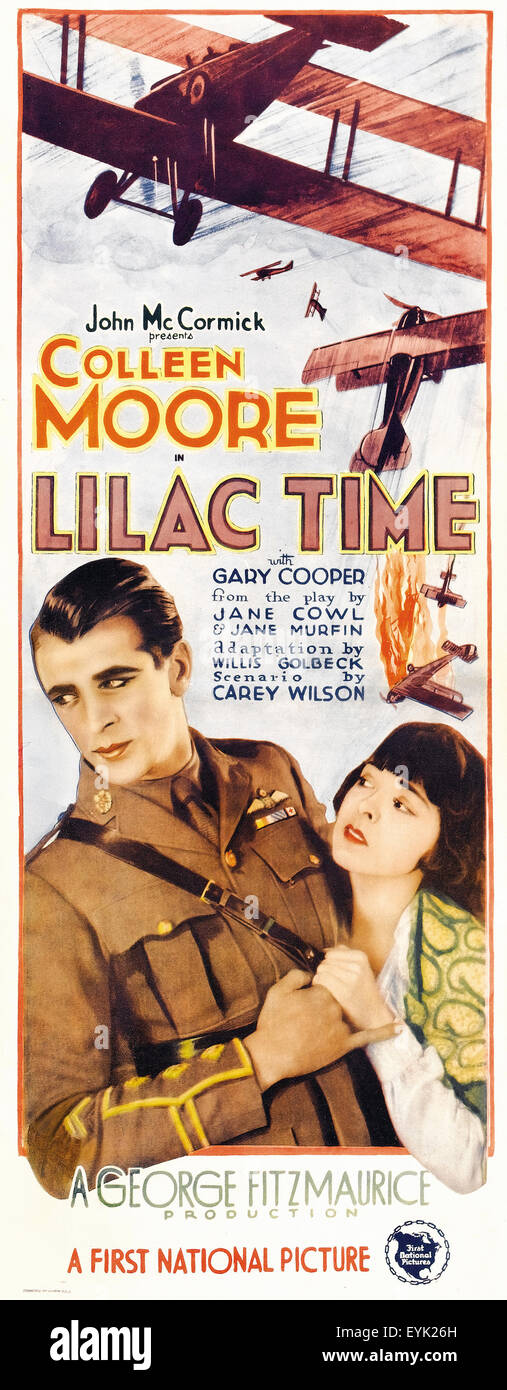 Lilac Time - 1928 - Movie Poster Stock Photo - Alamy