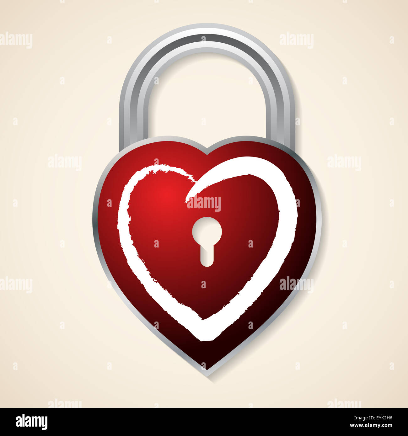 Red heart shaped padlock on light background Stock Photo - Alamy