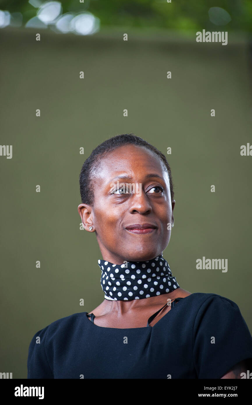 British poet and performer, Patience Agbabi, appearing at the Edinburgh ...