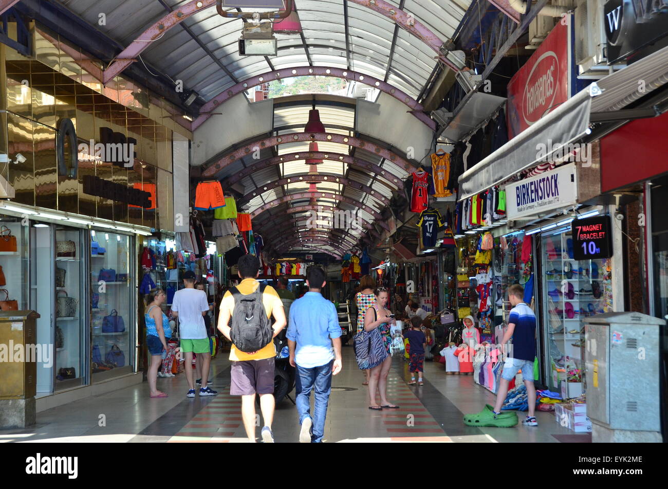 The Grand Bazaar, in Marmaris Town Centre, Mugla Province, Turkey Stock ...