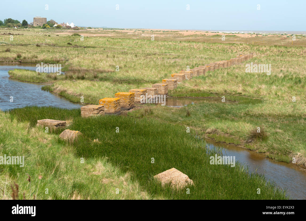 Ww2 anti invasion concrete blocks shingle hi-res stock photography and ...
