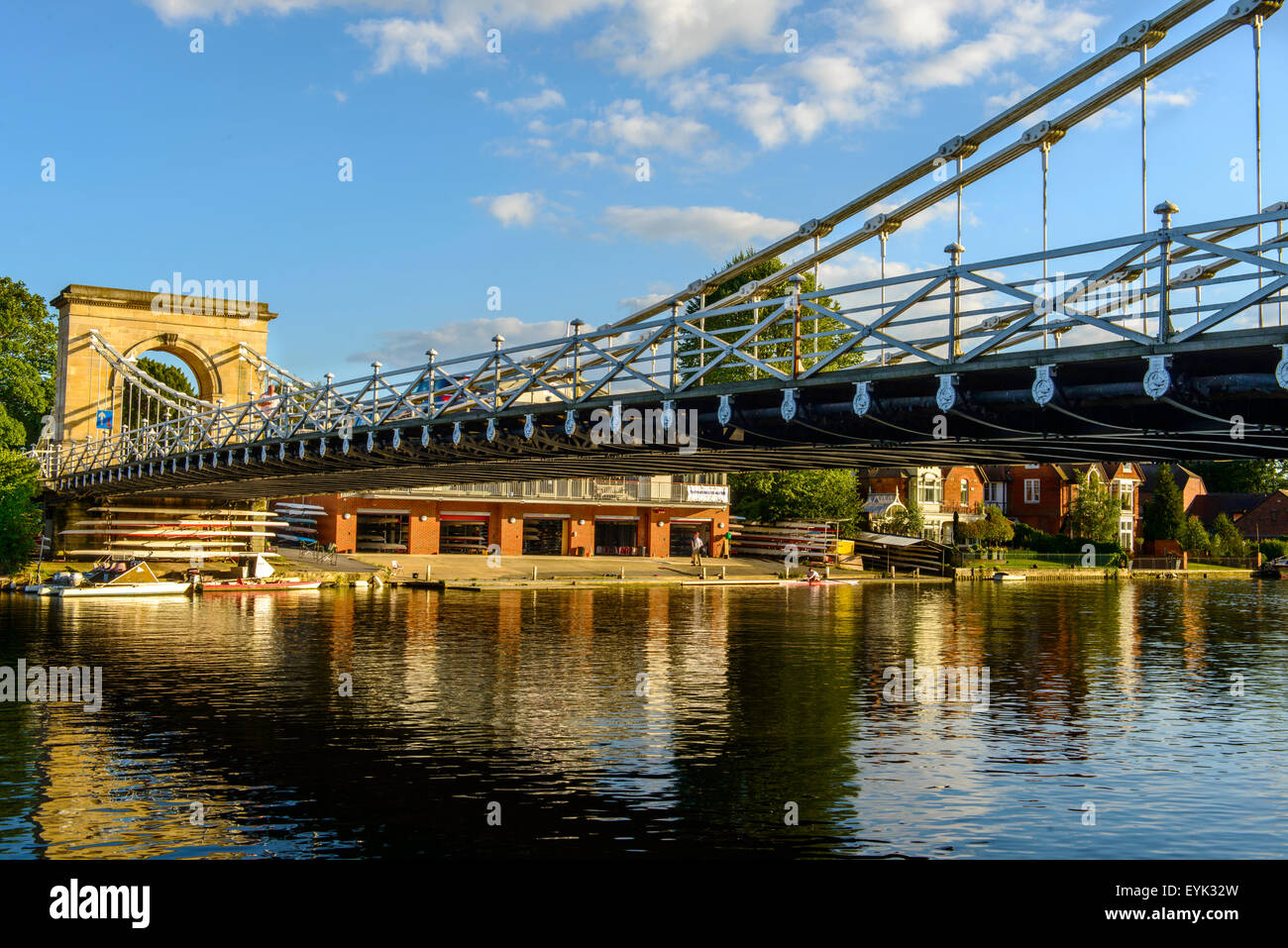 Marlow bridge in the evening Stock Photo - Alamy