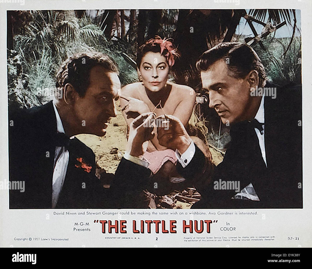 The Little Hut - Movie Poster Stock Photo - Alamy